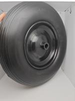 China 10 12 13 14 15 16 inch PU Foam Flat Free Wheelbarrow Wheel and Tires for Wagon Cart Lawn Mower Hand Trucks for sale