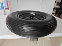 China large carrying pu foamed flat free wheel for wheel barrow ribbed tread NEVER NO PUMPING for sale