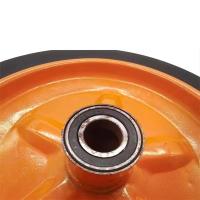 China Transporting POLYURETHANE Puncture Free Replacement Wheelbarrow Tire Wheel For Lawn Yard Garden Cart Trailer Wagon for sale