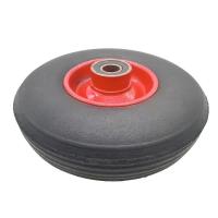 China Transporting POLYURETHANE Puncture Free Replacement Wheelbarrow Tire Wheel For Lawn Yard Garden Cart Trailer Wagon for sale