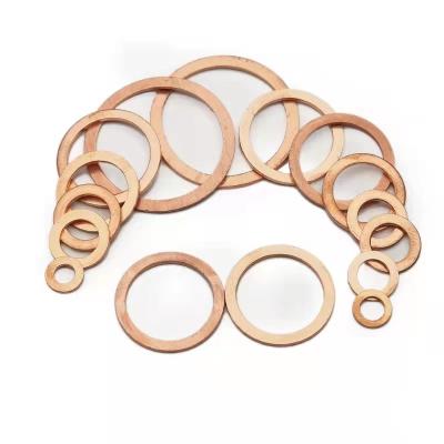 China China Factory Good Quality OEM Oil Drain Plug Copper washer Gasket ,copper ring gasket seal for sale