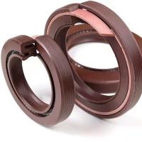China Rubber FKM stainless split oil seal Phenolic resin cloth split seals for Mechanical Reducer/Heating furnace blower for sale