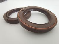 China Rubber FKM stainless split oil seal Phenolic resin cloth split seals for Mechanical Reducer/Heating furnace blower for sale