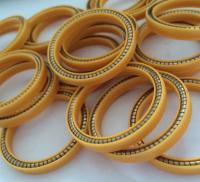 China Mechanical Hydraulic DLSEALS OEM Hydraulic Cylinder Seal PTFE Carbon Filled PTFE Rod Piston Oil Spring Energized Seal for sale