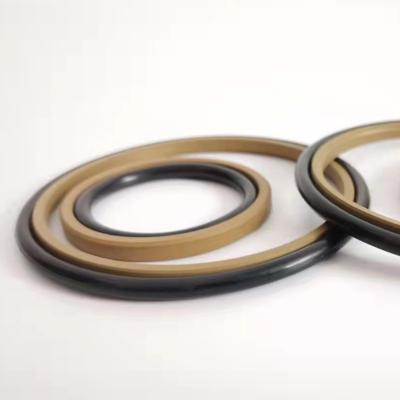 China Piston Shaft Rotary Hydraulic Cylinder PTFE+Cu+FKM Glyd Ring Seals for sale