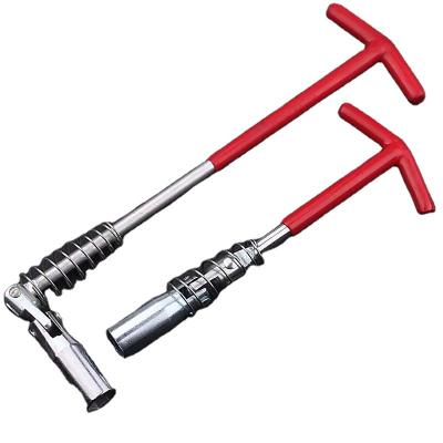 China T-type Car Universal Dual Use Spark Plug Wrench Kit 14mm 16mm 21mm Torsion Remover Installer Joint Spark Plug Socket Tool for sale