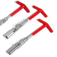 China Flexible Head Automobile Car Repair Tool Spark Wrench / Plastic T Handle Spark Plug Socket Wrench for sale