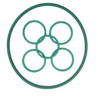 China Good Heat Resistant FKM material Rubber  large giant size rubber o ring FKM O-rings for sale