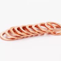 China Wholesale DIN125 DIN433 round copper flat washer m4 m5 m6 10mm m14 large brass flat washers for sale