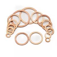 China Wholesale DIN125 DIN433 round copper flat washer m4 m5 m6 10mm m14 large brass flat washers for sale