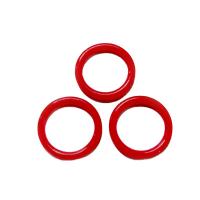 China 6mmx1.9mm Heat Resistant Silicone O Ring Oil Sealing Ring Gasket Red for sale