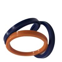 China Manufacturing high-quality HALLITE oil seal PU material blue orange color UN oil seal hydraulic rod Uns Uns oil seal for sale