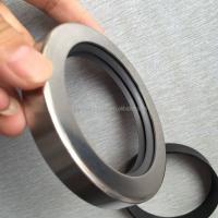 China Double lips Air Compressor Shaft PTFE Stainless steel Oil Seal for sale