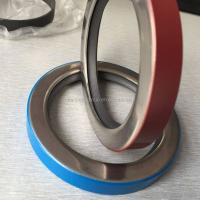 China Double lips Air Compressor Shaft PTFE Stainless steel Oil Seal for sale