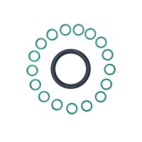China High Temperature Oil and Chemical Resistance O Ring Rubber FKM Silicone Rubber O-Ring for sale