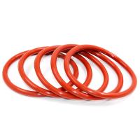 China factory custom made wholesale compliance standards fkm Red ring seals rubber o-ring for sale