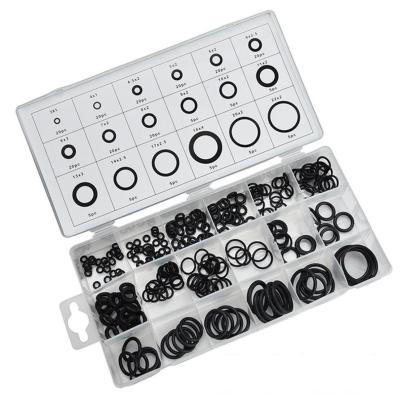 China Hotsale  customized  Metric standard o ring seal kit 225pcs Rubber Washers 18 Sizes Rubber Gasket Set O-ring Nbr Seal Oring Kit for sale