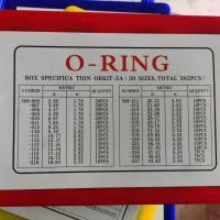 China High quality 382pcs 30 sizes NBR o ring kit Rubber O rings pack Nitrile seals oring repair box for sale