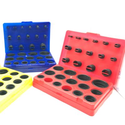 China mechanical usage o ring kits red yellow blue 5A 5B 5C type in stock 382 pcs o ring kits for sale