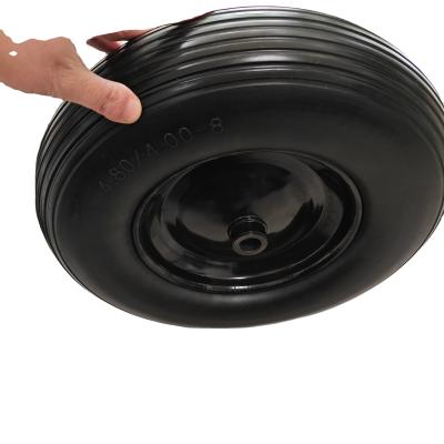 China PU Foam Rubber Spare Parts Small Trolley Wheel Solid Rubber Tires for sale