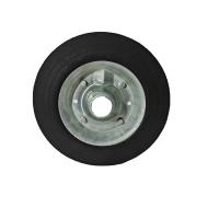 China Small solid rubber wheel high quality sturdy heavy duty hand wheel trash can wheel for sale