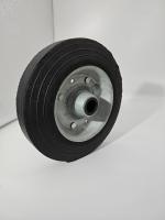 China Small solid rubber wheel high quality sturdy heavy duty hand wheel trash can wheel for sale