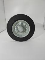 China Small solid rubber wheel high quality sturdy heavy duty hand wheel trash can wheel for sale