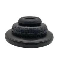 China Small solid rubber wheel 125mm for stair climbing wheels, trolley cart wheel, shopping cart wheels for sale