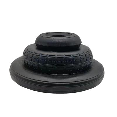 China Small solid rubber wheel 125mm for stair climbing wheels, trolley cart wheel, shopping cart wheels for sale