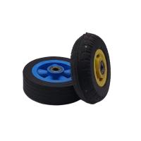 China Small solid rubber wheel 125mm for stair climbing wheels, trolley cart wheel, shopping cart wheels for sale