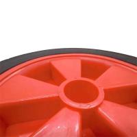 China Small solid rubber wheel 125mm for stair climbing wheels, trolley cart wheel, shopping cart wheels for sale