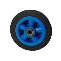 China Small solid rubber wheel 125mm for stair climbing wheels, trolley cart wheel, shopping cart wheels for sale