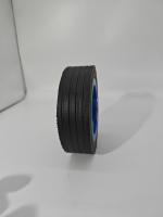 China Small Plastic Solid Rubber Wheels 6 Inch 7 Inch 8 Inch Moulding Rubber Parts for sale