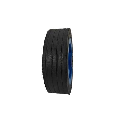 China Durable Green Black Yellow 10 Inch 3.50-4 Flat Free Solid Pu Polyurethane Foam Wheel For Hand Trolley for sale