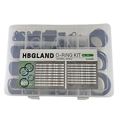 China Factory Price Excavator Oring Nbr O-ring Seal Kit Nbr 90 Shore O Ring Kit Box for sale