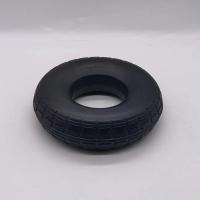 China 3.00-4 Solid Hand Trolley Flat Free Tire Wheel Sack truck Tyre PU Tire Wheel Wagon cart push cart wheel for sale
