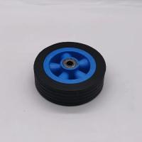 China Rubber Tire Plastic Rim Track Wheels Rubber Inflatable Hand Trolley Wheel Cart for sale