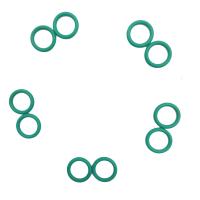 China The factory provides high-quality small-size fluororubber O-ring sealing ring with green color. for sale