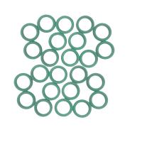 China The factory provides high-quality small-size fluororubber O-ring sealing ring with green color. for sale