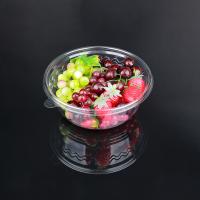 China Round Clear Cookies Pastry Disposable Plastic Food Box Desserts Salads for sale