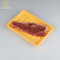China Hengmaster Plastic Disposable Vegetable Tray Yellow Color for sale