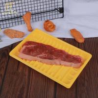 China Hengmaster Plastic Disposable Vegetable Tray Yellow Color for sale