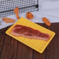 China Yellow Hengmaster Plastic Disposable Vegetable Tray For Meat Seafood for sale