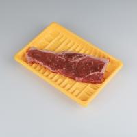 China Yellow Hengmaster Plastic Disposable Vegetable Tray For Meat Seafood for sale