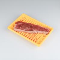 China Yellow Hengmaster Plastic Disposable Vegetable Tray For Meat Seafood for sale