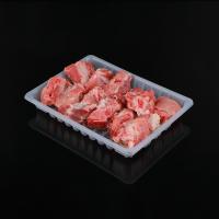 China Transparent Disposable Frozen Food Packaging Trays For Chicken Meat Beef for sale