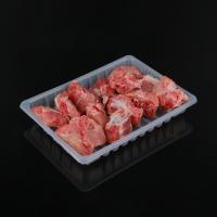 China Transparent Disposable Frozen Food Packaging Trays For Chicken Meat Beef for sale