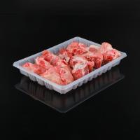 China Transparent Disposable Frozen Food Packaging Trays For Chicken Meat Beef for sale