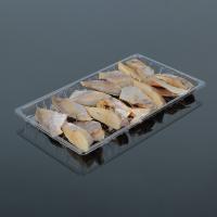 China Hengmaster Pet Clear Serving Oval Disposable Plastic Tray White for sale