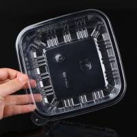 China Plastic Dessert Cake Snacks Disposable Food Trays With Lid OEM ODM for sale